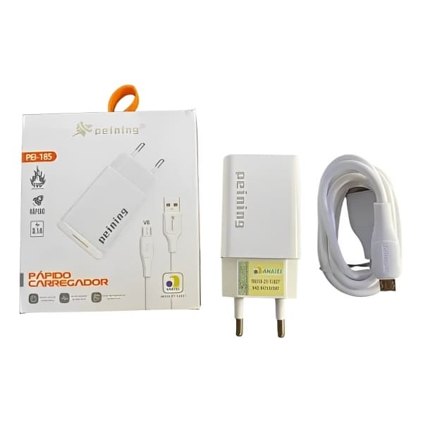 Carregador Rápido Peining PEI-185 V8 * N-TEK Acessórios
